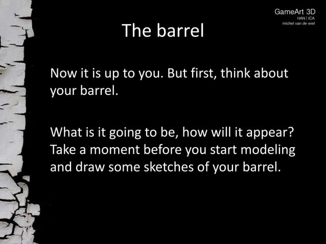 Barrel, lesson 3 | PPTX