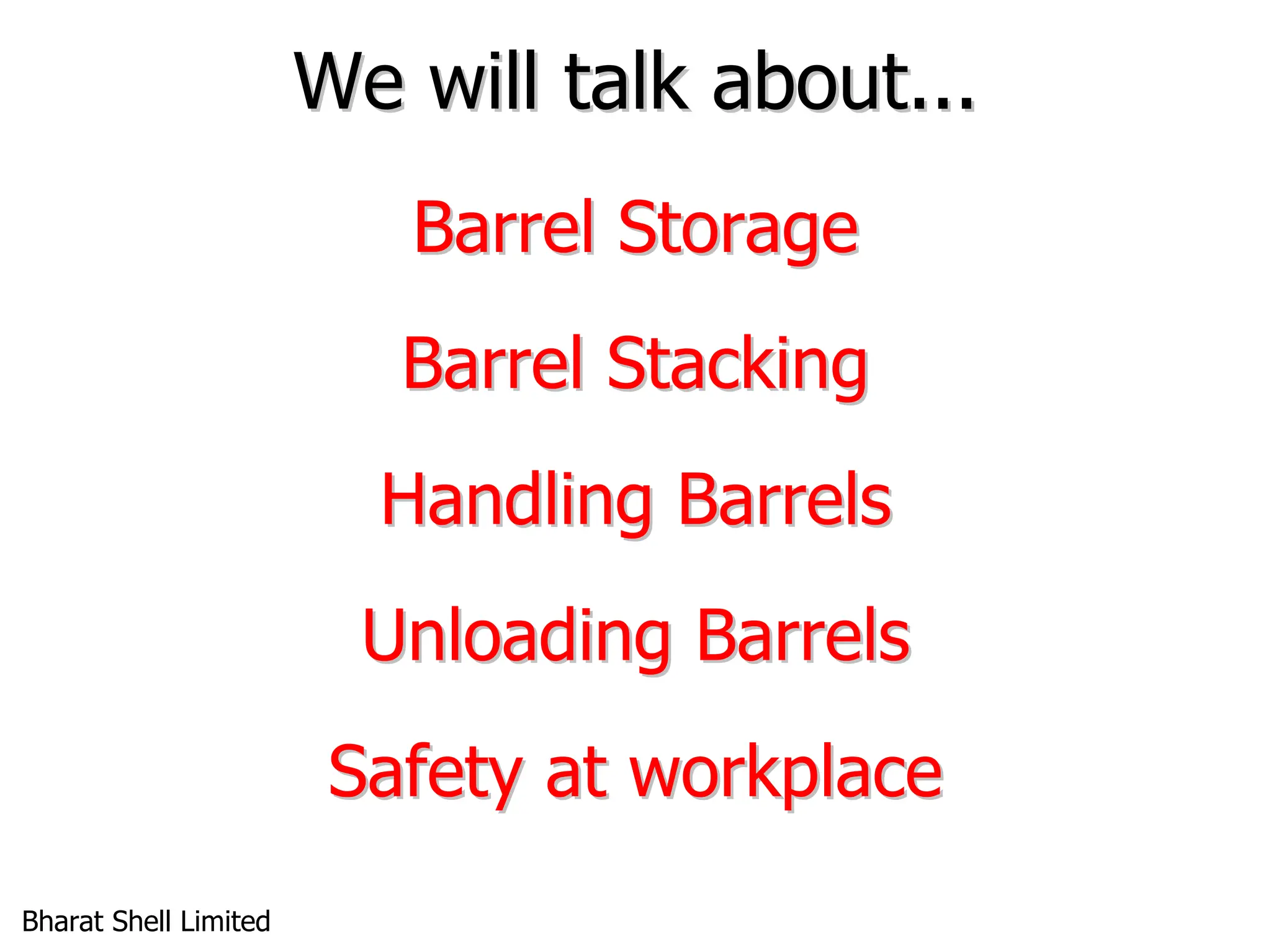 Barrel Storage_ Handling for safety & material handling | PPT