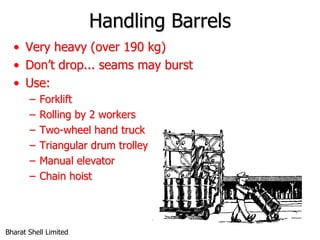 Barrel Storage_ Handling for safety & material handling | PPT