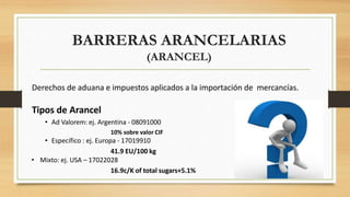 BARRERAS ARANCELARIAS - NO ARANCELARIAS.pptx