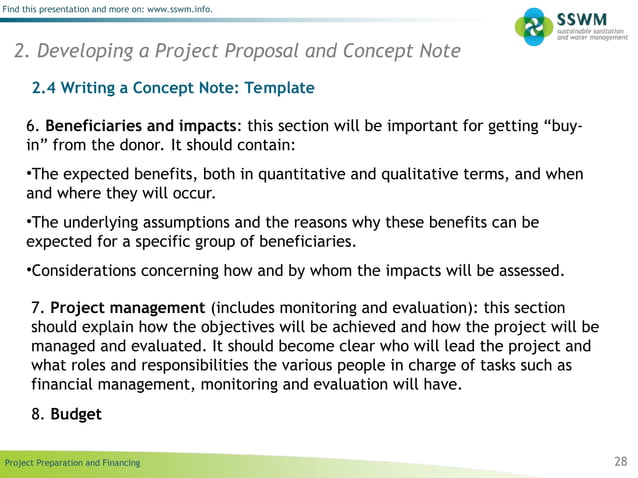 BARRETO-DILLON 2010 Project Proposal and Concept Note.ppt | Business ...