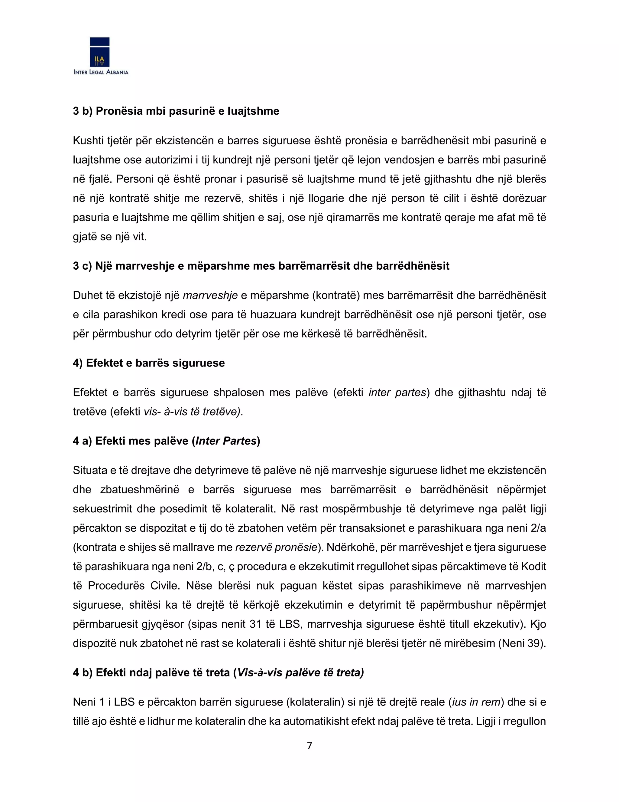 Barret siguruese mbi pasurite e luajtshme ne Shqiperi | PDF