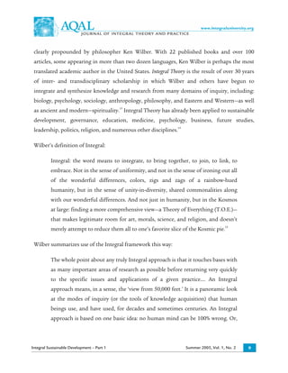 Barrett brown pt 1 integral sustainable development | PDF