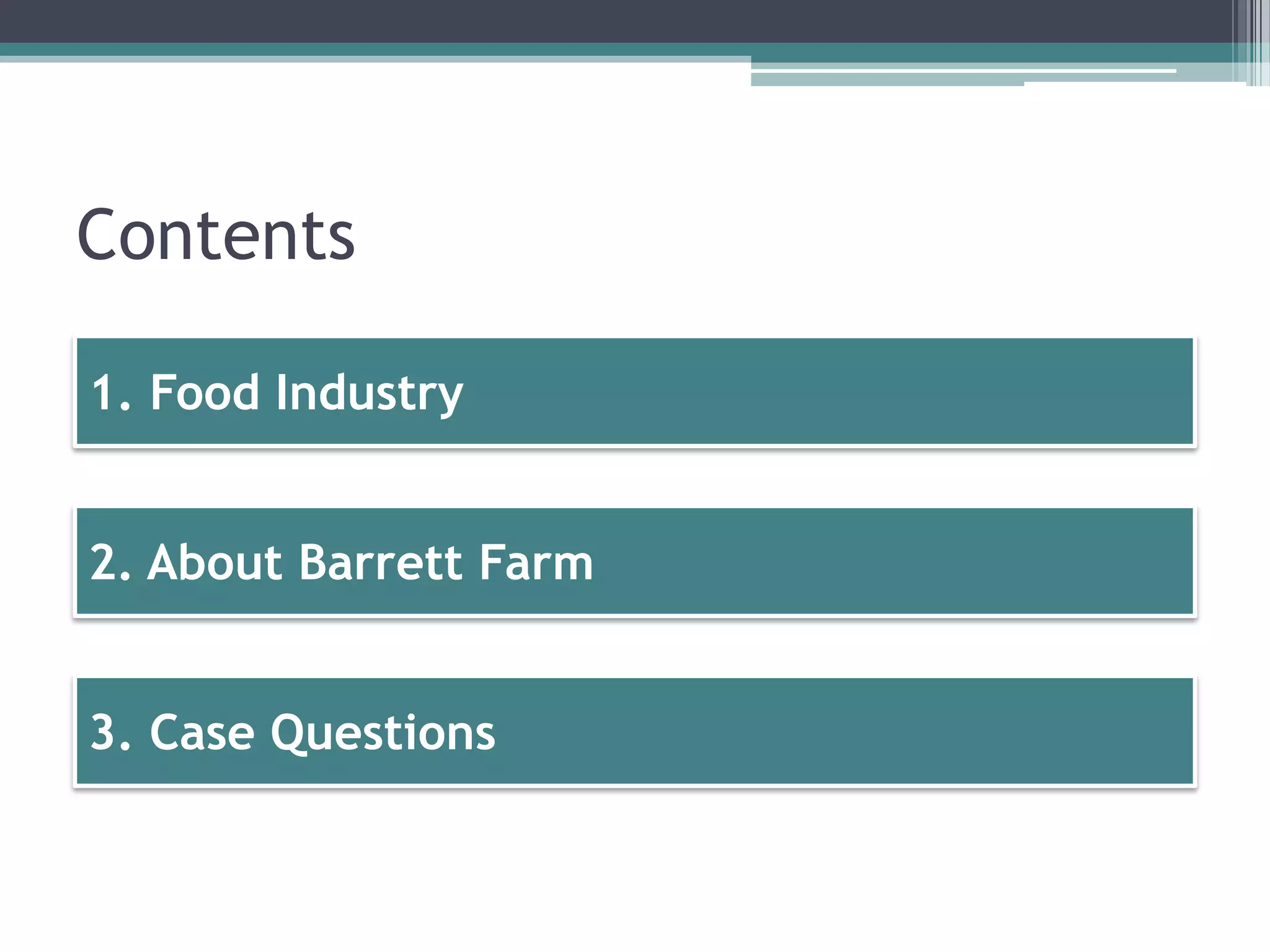 Barrett farm foods | PPT