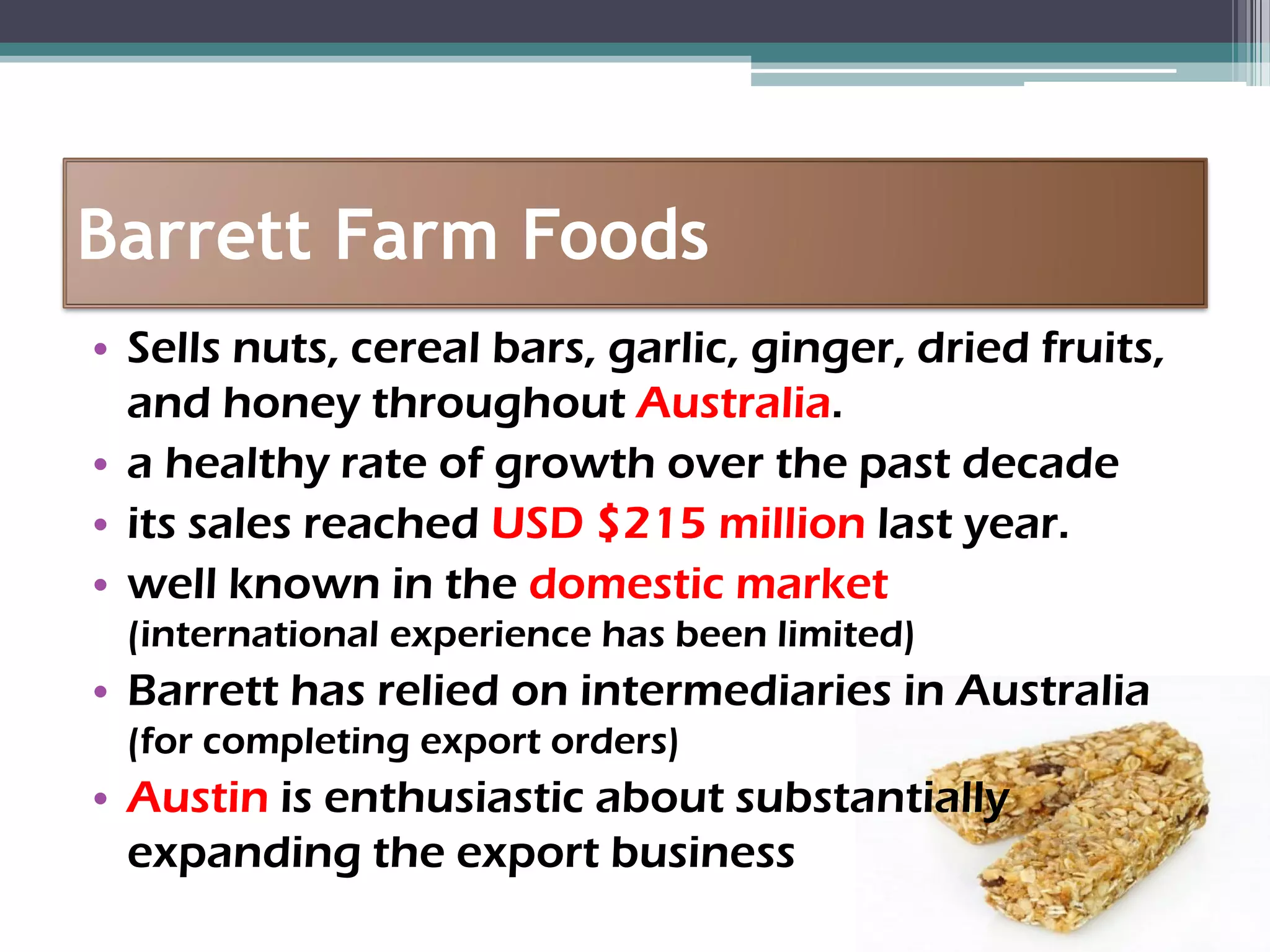 Barrett farm foods | PPT