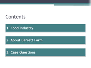 Barrett farm foods | PDF