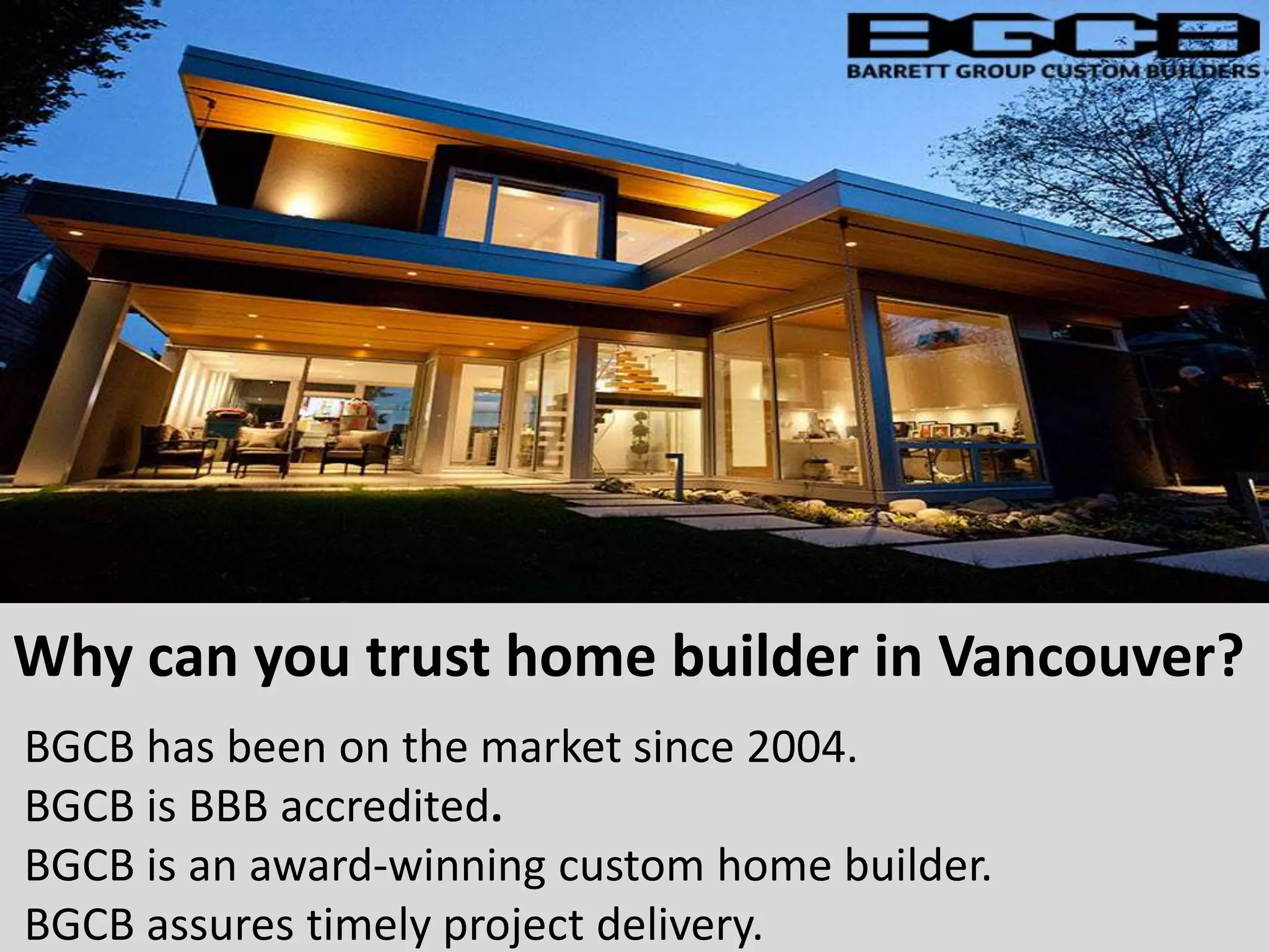 Barrett Group Custom Builders | PPTX