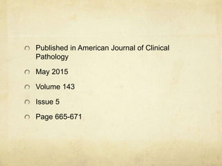 Barrett oesophagus journal club pathology | PPTX