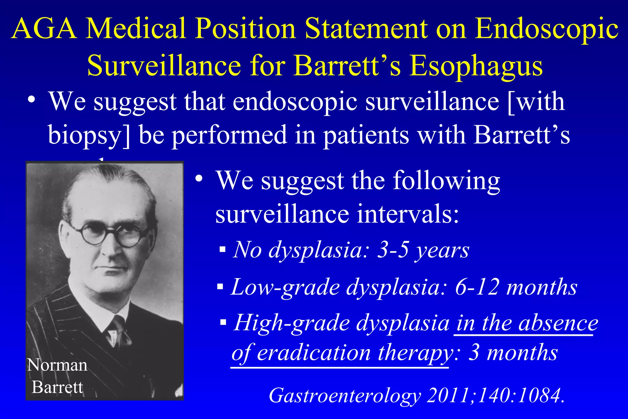 Barrett's esophagus; guidelines & new endoscopic techniques | PPT