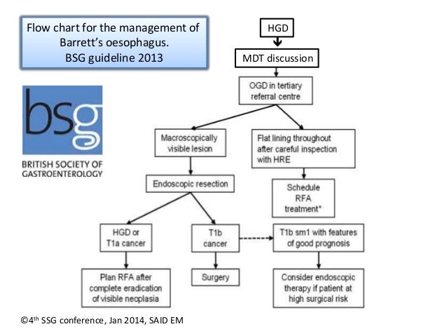 Barrett’s surveillance and early management of ca oesophagus