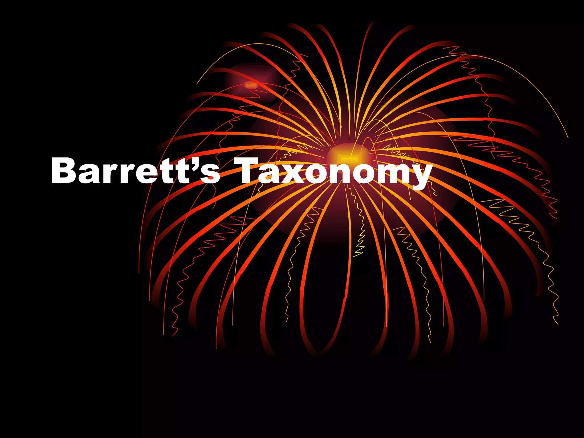 Barrett’s taxonomy | PPT