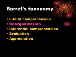 Barrett’s taxonomy | PPT