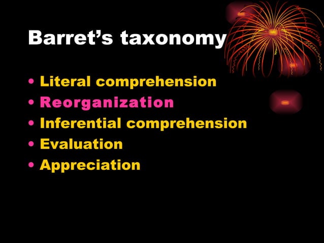 Barrett’s taxonomy | PPT