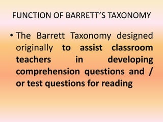 Barrett’s taxonomy | PPTX