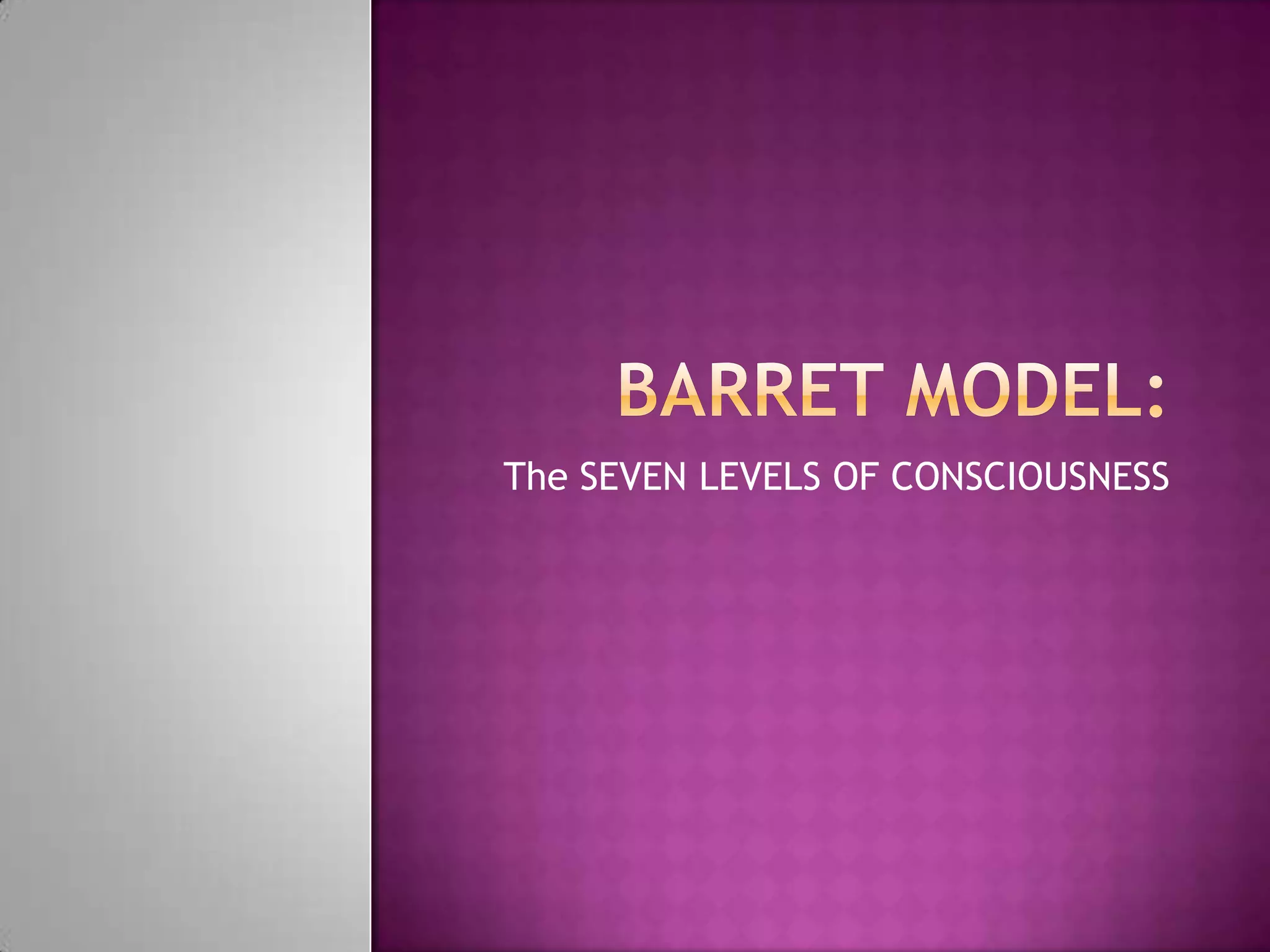 Barret Values Summary | PPTX