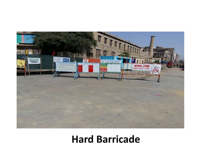 Barricading construction site and excavation | PPTX