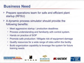 Barrick simulation with mimic presentation | PPT | Computer Software and Applications | Computing
