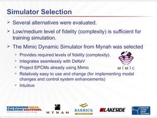 Barrick simulation with mimic presentation | PPT | Computer Software and Applications | Computing