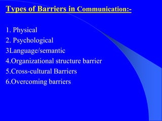 Barriers of Communication | PPTX