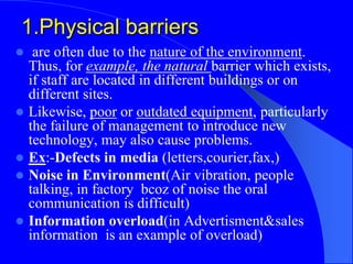 Barriers of Communication | PPTX