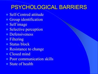 Barriers of Communication | PPTX