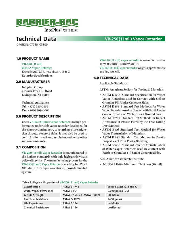Barrier Bac Architects Binder | PDF