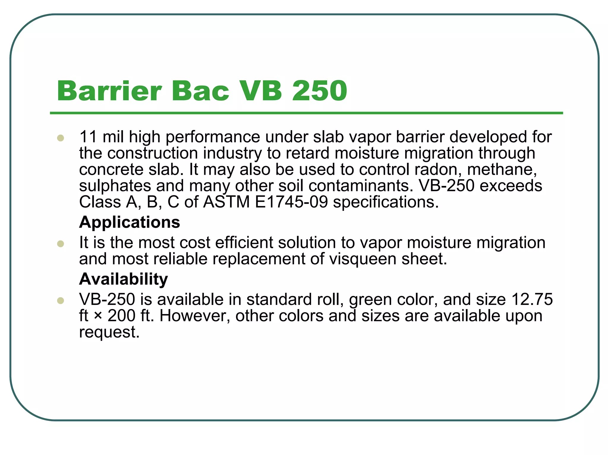 Barrier Bac Primer for Design Pros | PPT