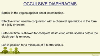 Barrier contraceptives | PPT