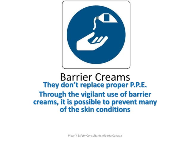 Barrier creams | PPT