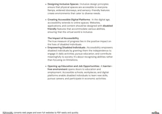 Barrier Free | Accessibility For Disabled | PDF