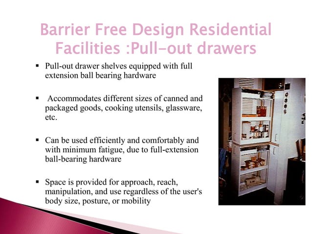 Barrier free architectural design | PPTX