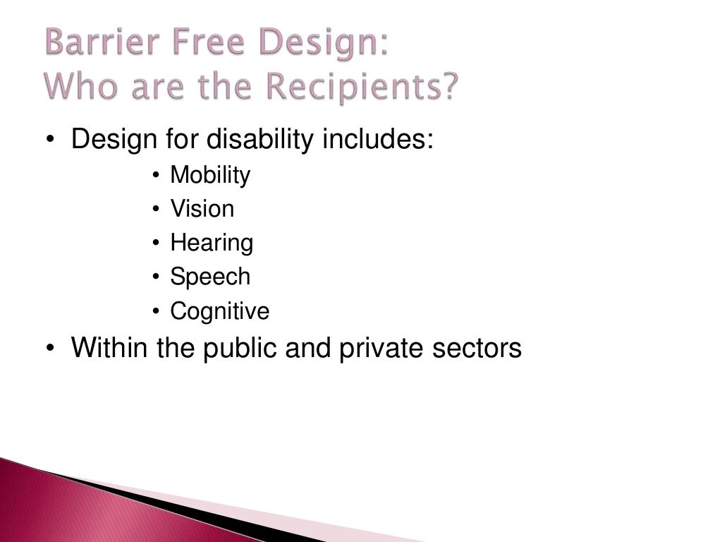 Barrier Free Architectural Design barrier-free-architectural-design