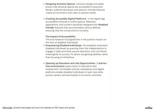 Barrier Free Environment | Accessibility For Disabled | PDF