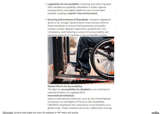 Barrier Free Environment | Accessibility For Disabled | PDF