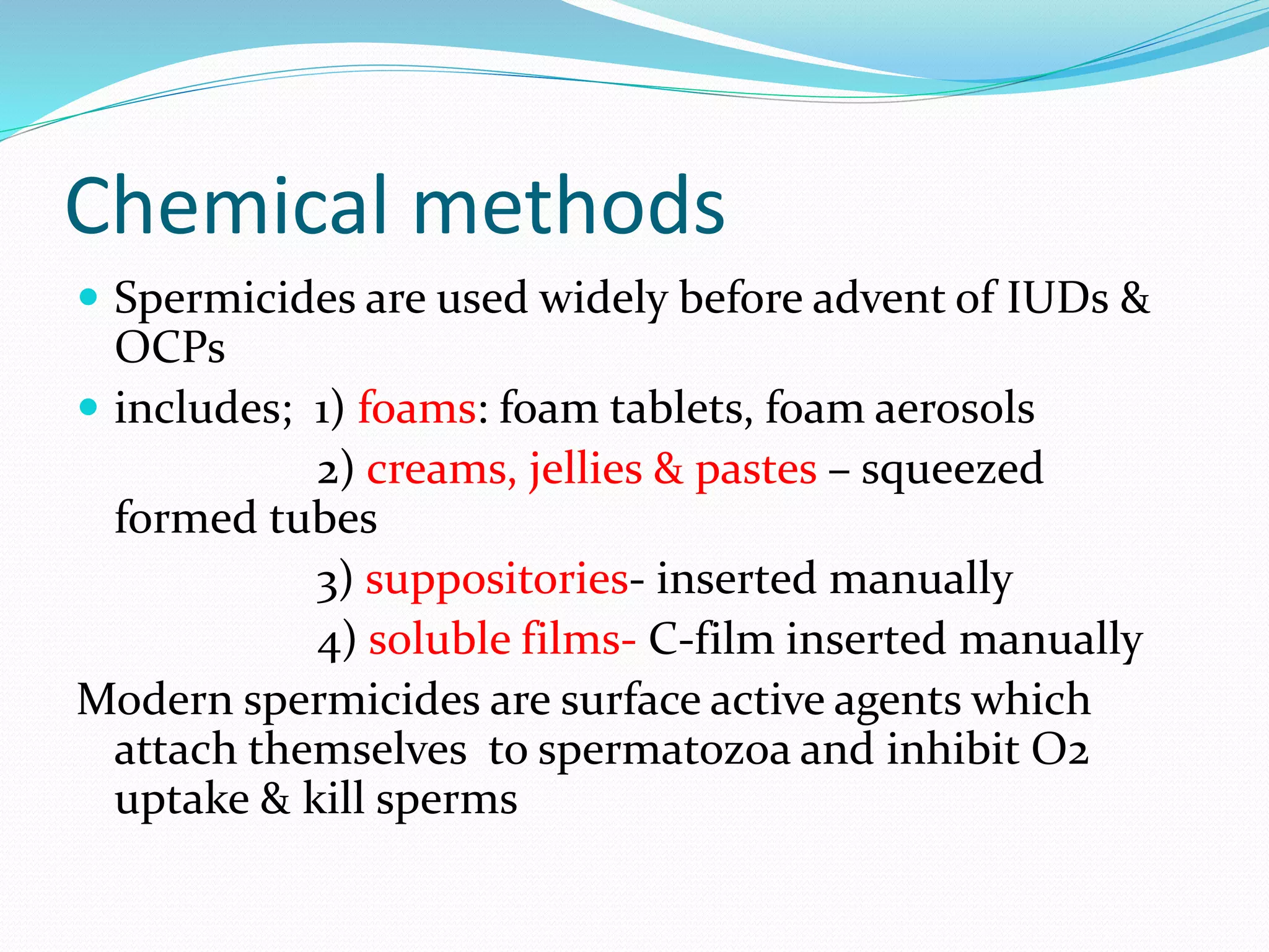 Barrier methods for Contraception | PPTX