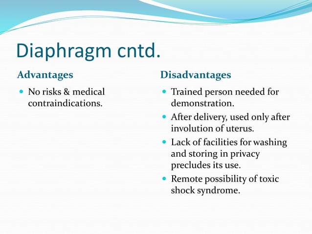 Barrier methods for Contraception | PPTX