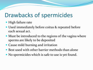 Barrier methods for Contraception | PPTX