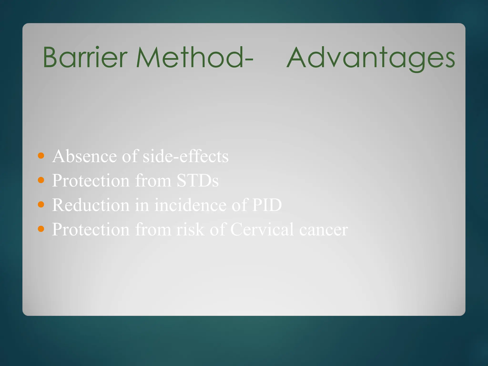 barrier method different types shiv.pptx