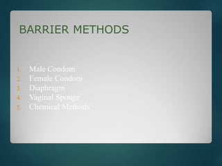 barrier method different types shiv.pptx