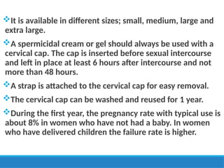 Barrier methods of Contraception- obg ppt | PPTX