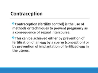 Barrier methods of Contraception- obg ppt | PPTX