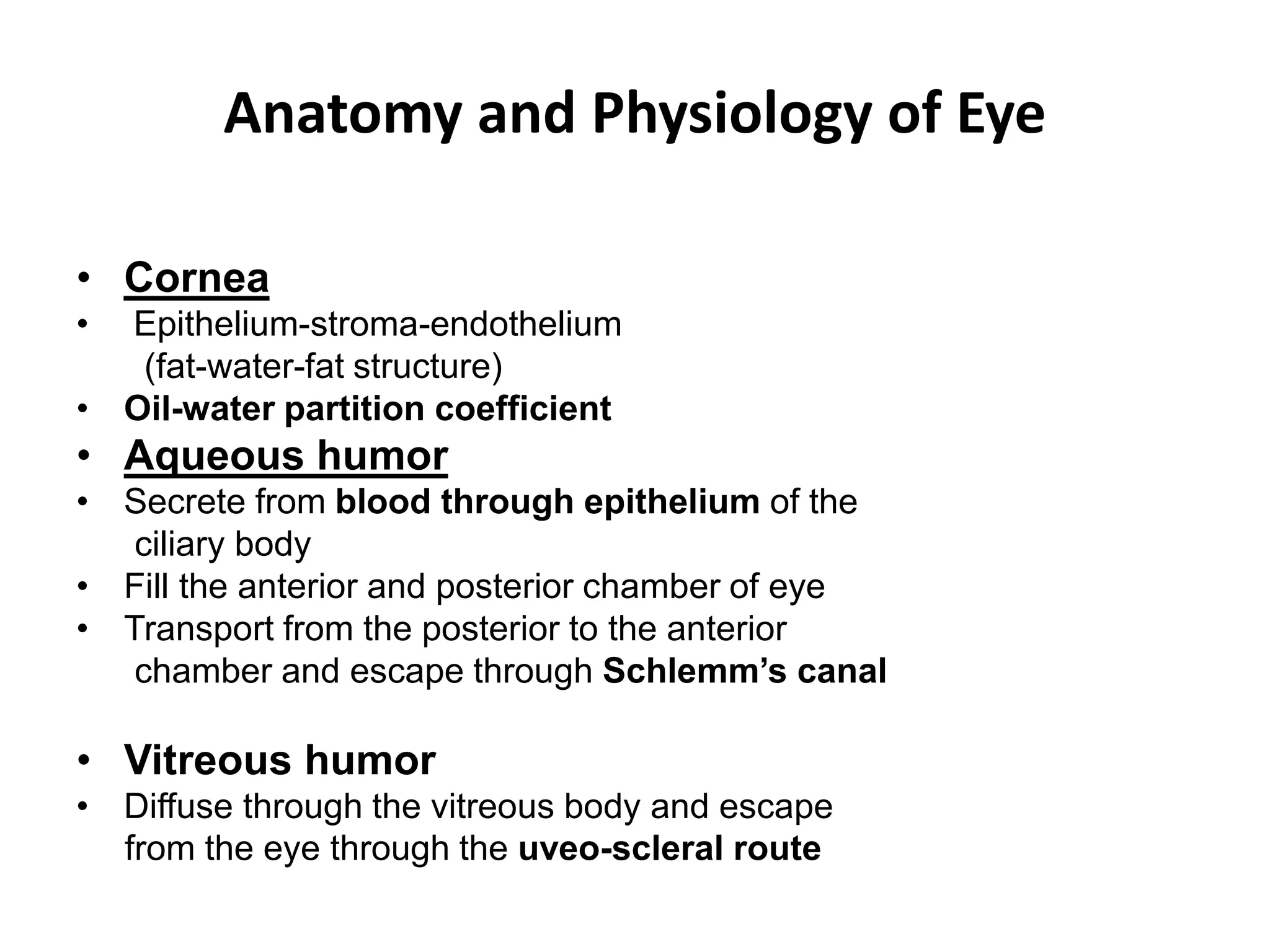 Barrier of drugs permeation through ocular route by Sushil Kumar Singh ...