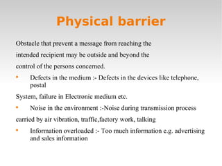 Communication Barriers | PPT