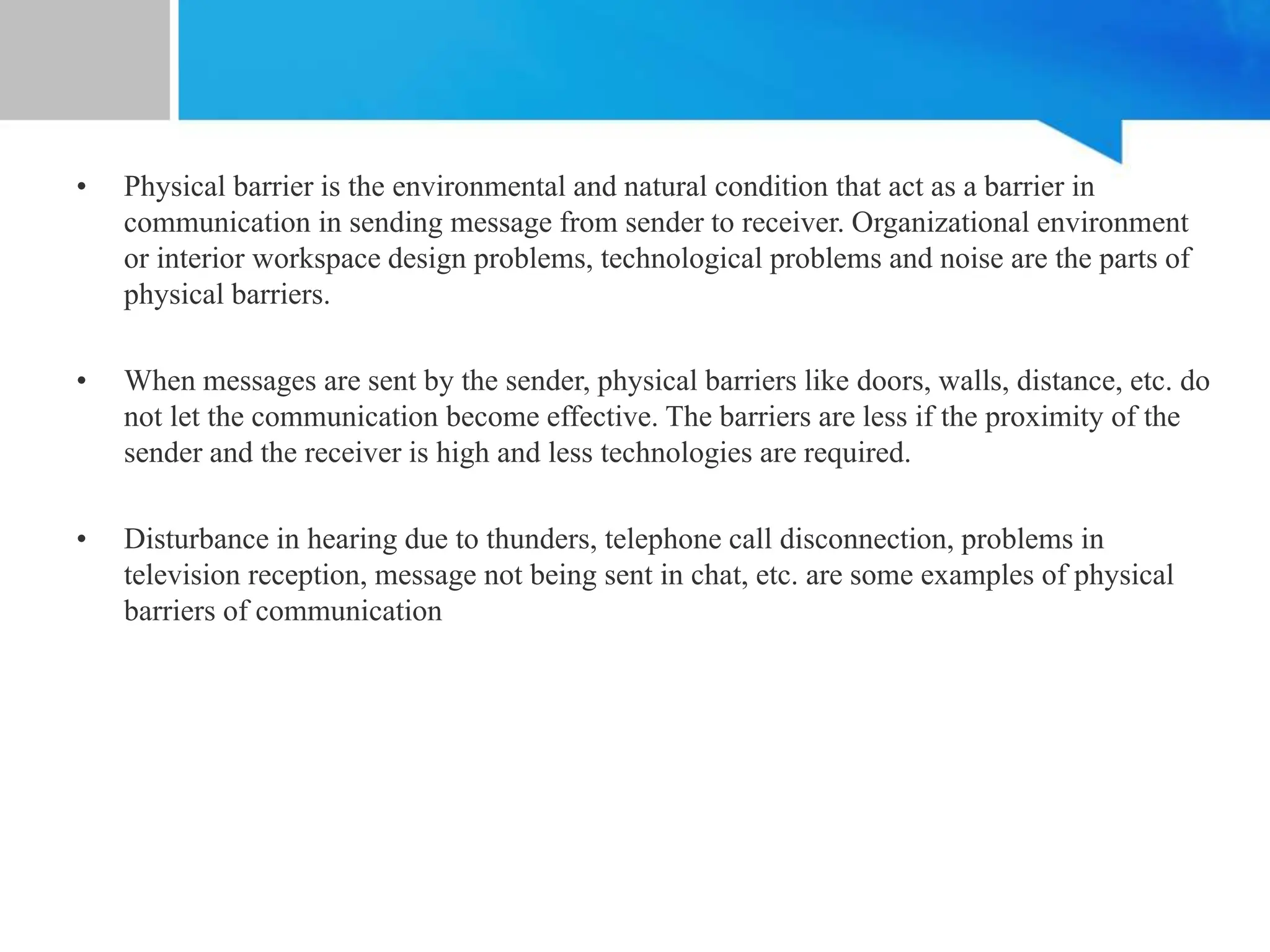 Barriers Communication Physical Barriers.pptx