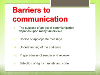 Barriers and gateways to communication skills | PPTX