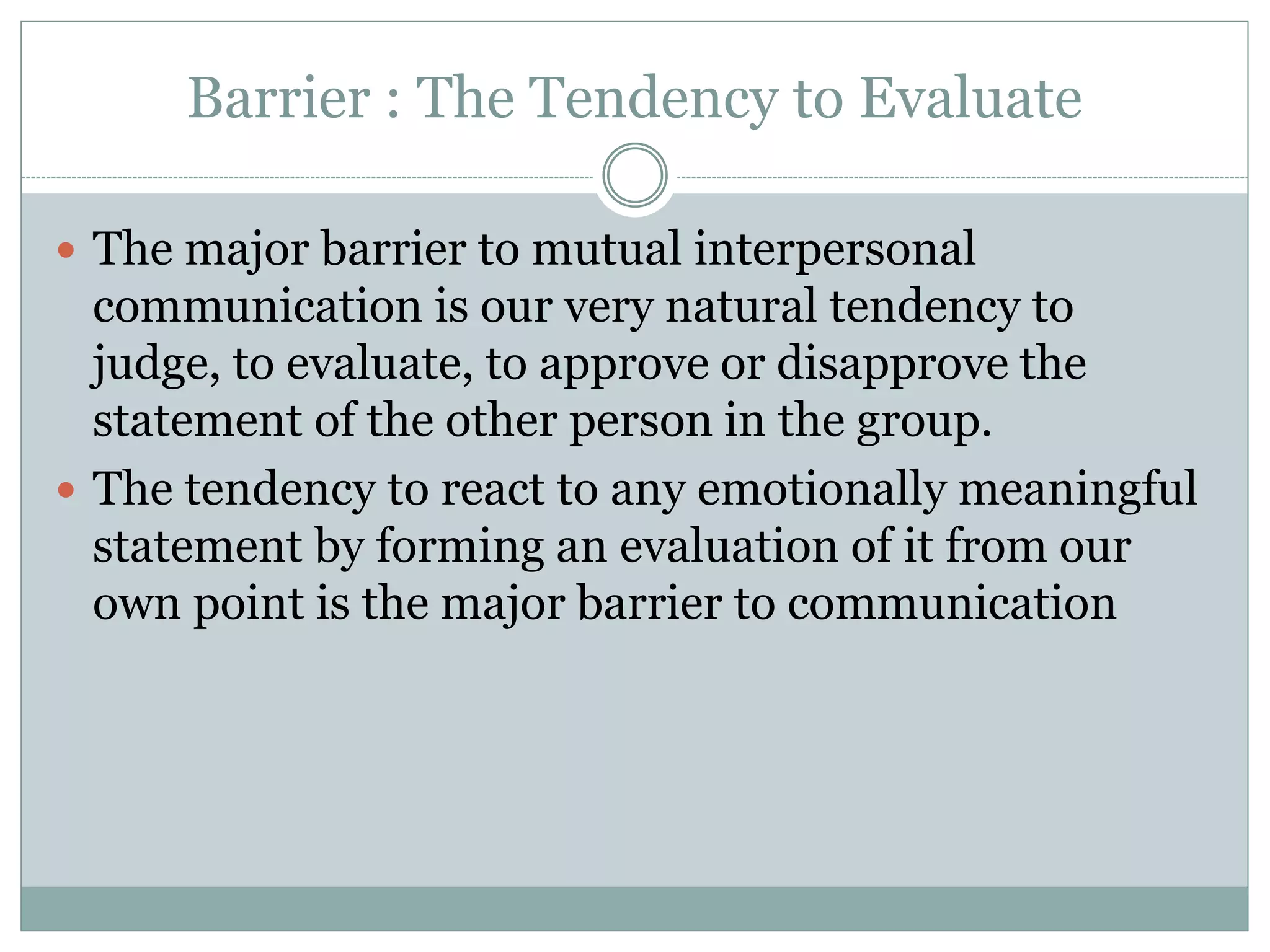 Barriers and gateways to communication | PPTX