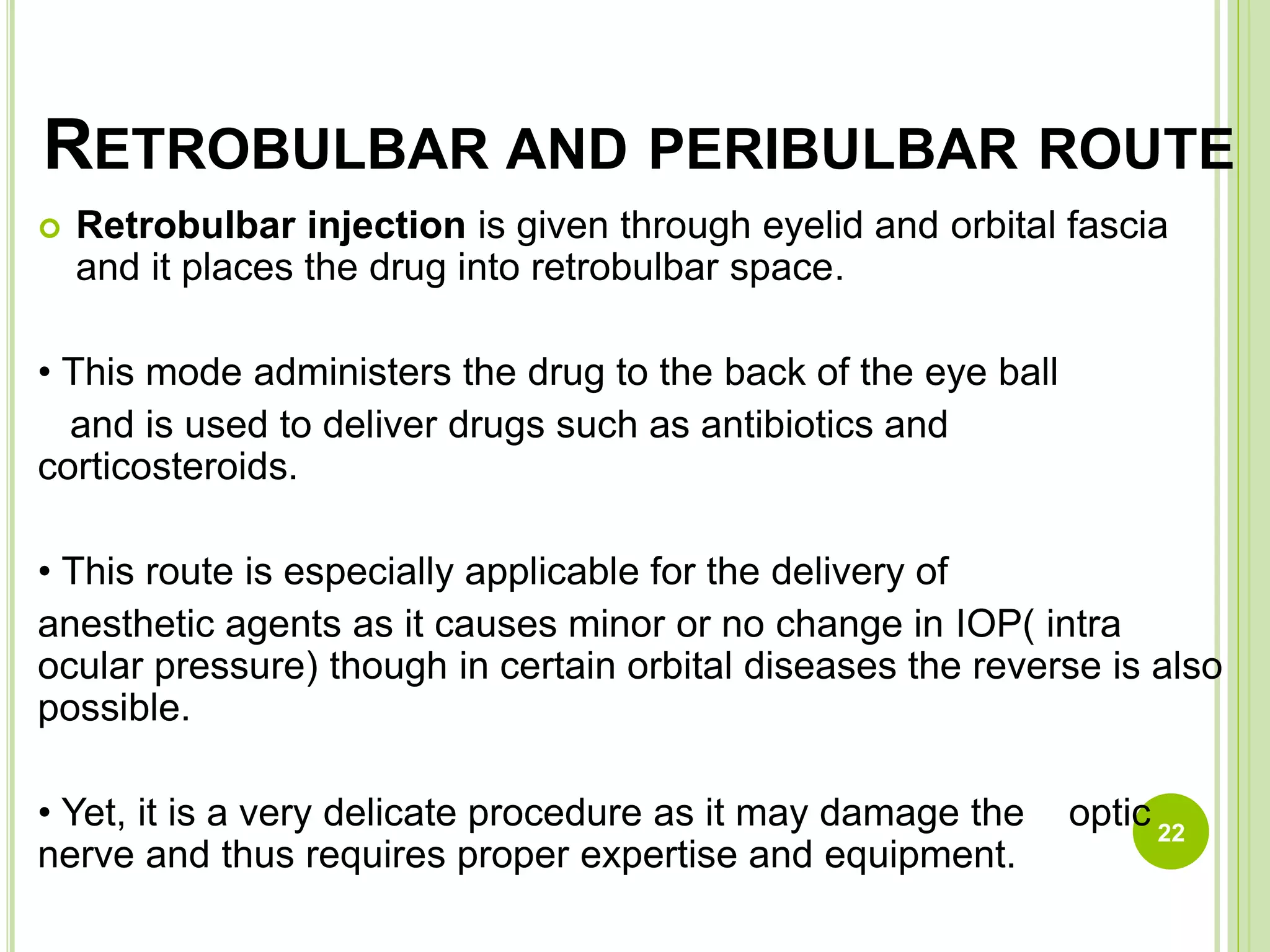 Barriers and routes of occular drug delivery system | PPTX