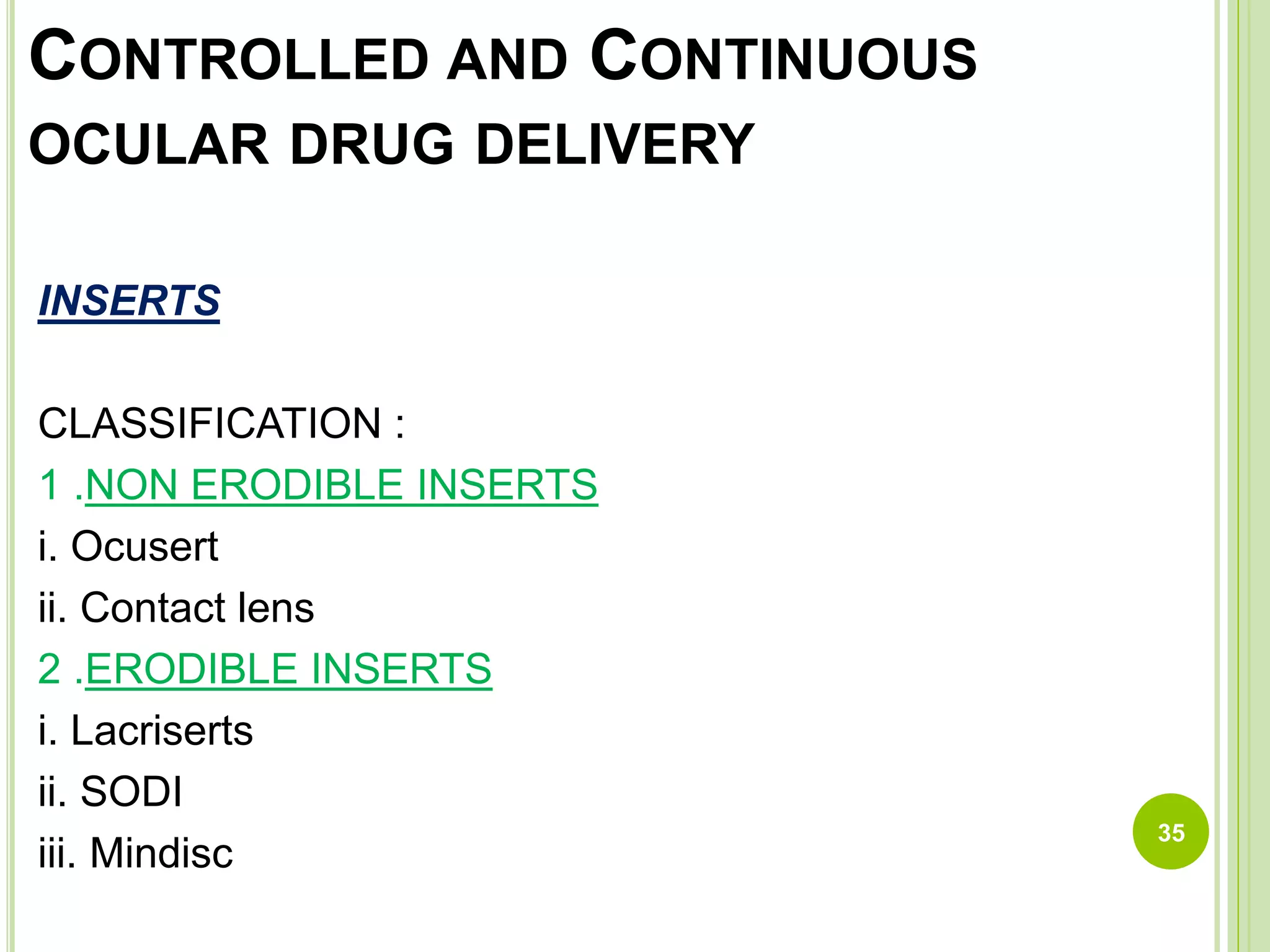 Barriers and routes of occular drug delivery system | PPTX