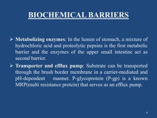 Barriers encountered in drug delivery | PPTX