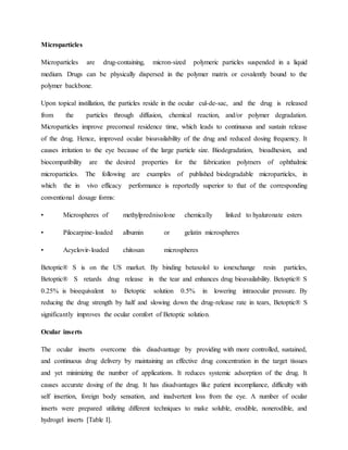 Barriers for ocular delivery | DOCX